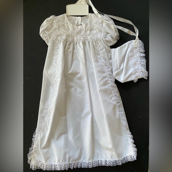 Alexis | Dresses | Vintage Alexis Baby 3 Mos White Baptism Christening ...